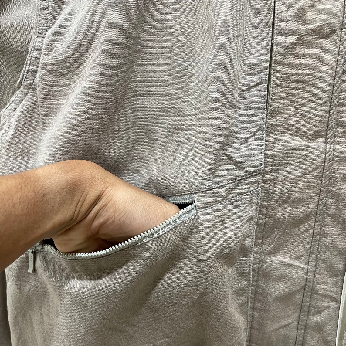 Vintage 90s Japanese Brand Cargo Bomber Zipper Jacket - Etsy