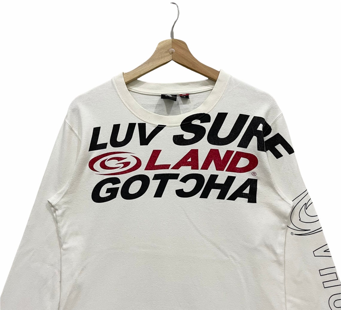 Vintage!! Gotcha Surfwear Made in Japan Spell Out Crewneck Sweater ...