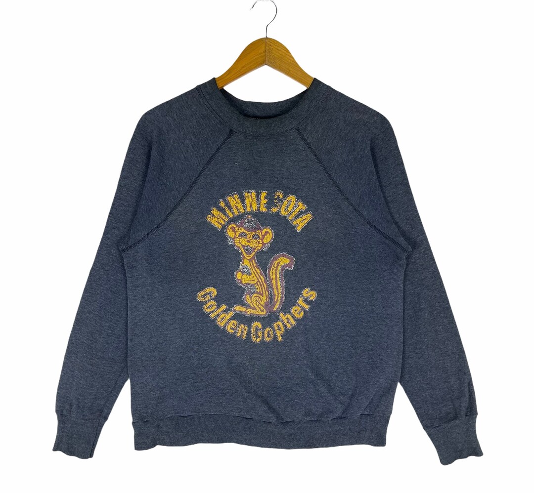 Vintage 70s Minnesota Golden Gophers Sweatshirt - Big Logo Sportswear ...