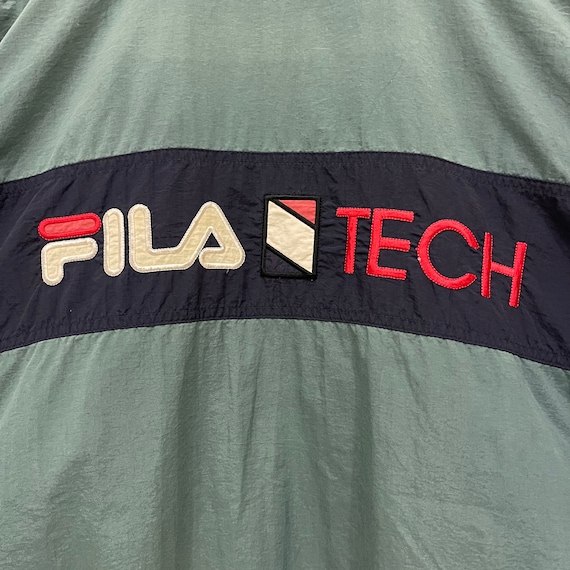 Vintage!! FILA Tech Windbreaker Jacket Multicolour - Gem