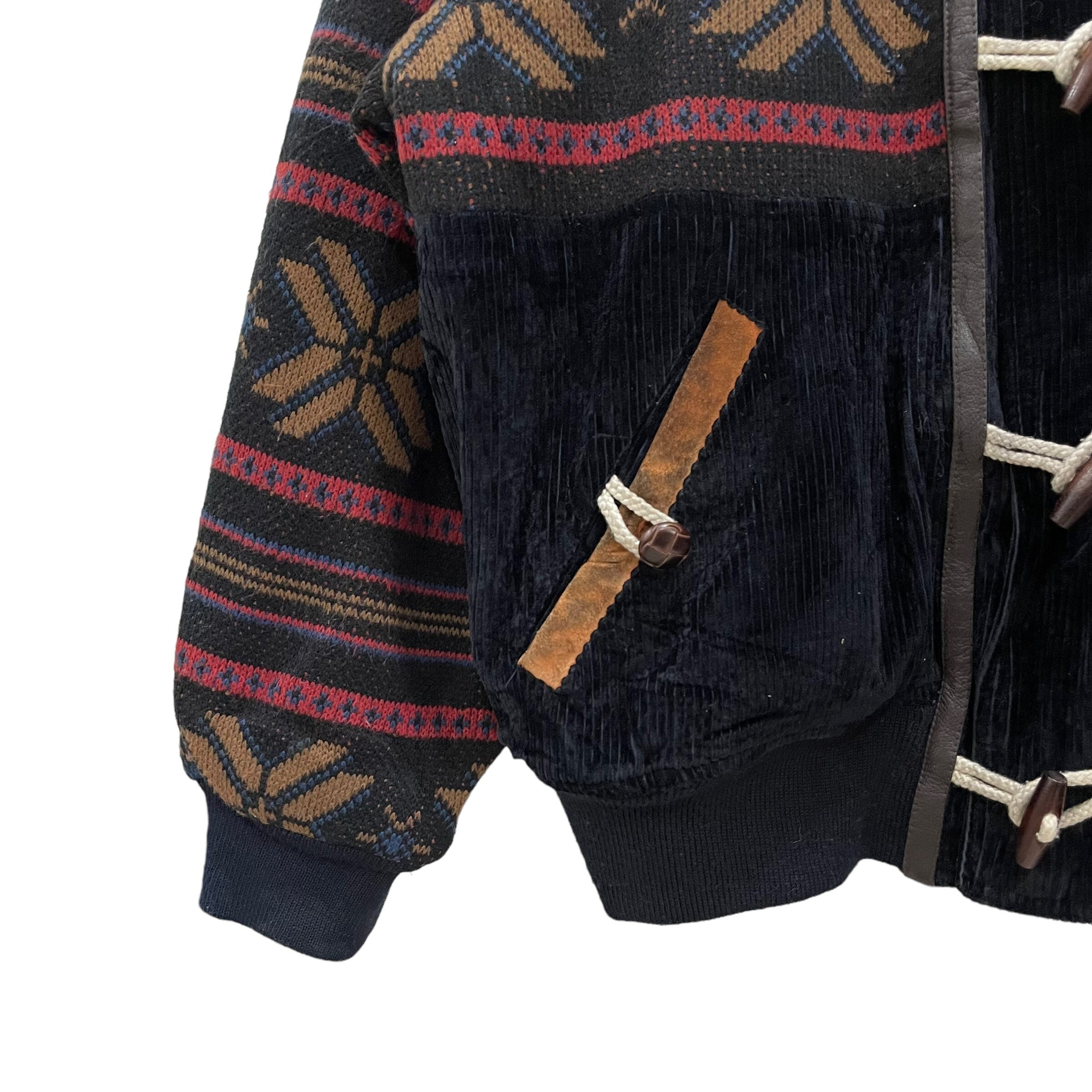 Vintage 90s Native Navajo Aztec Design Wool Leather Jacket - Etsy