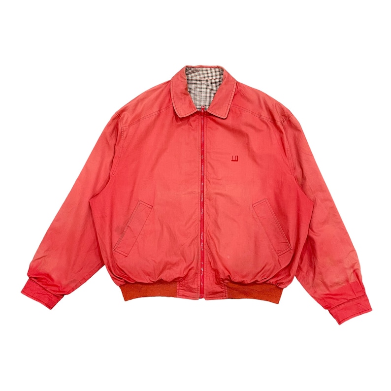 Vintage 90s Alfred Dunhill Reversible Harrington Zipper Jacket Made in ...