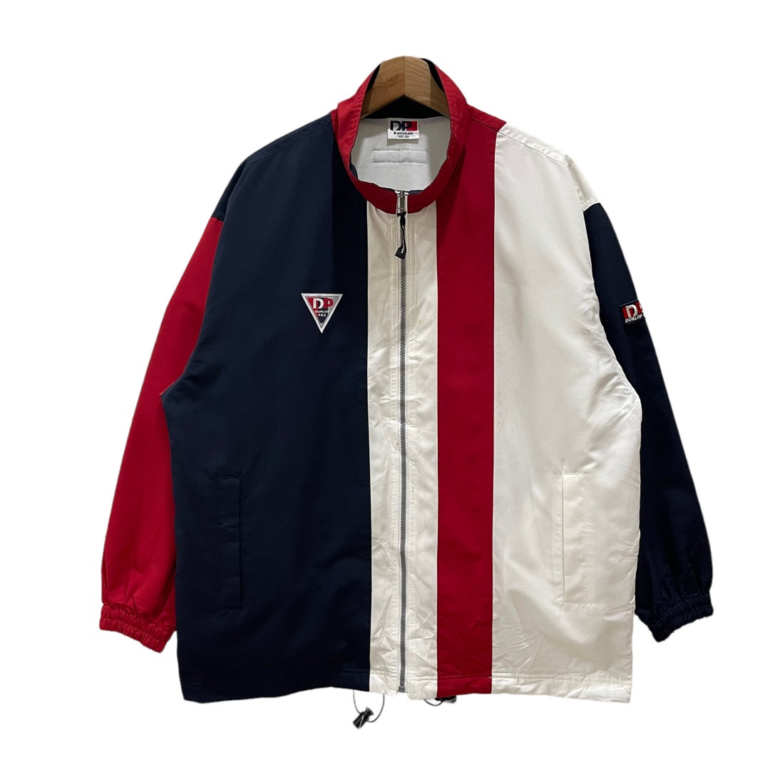 Rare!! Vintage 90s Dunlop Pro Multicolour Zipper Windbreaker Jacket - Etsy