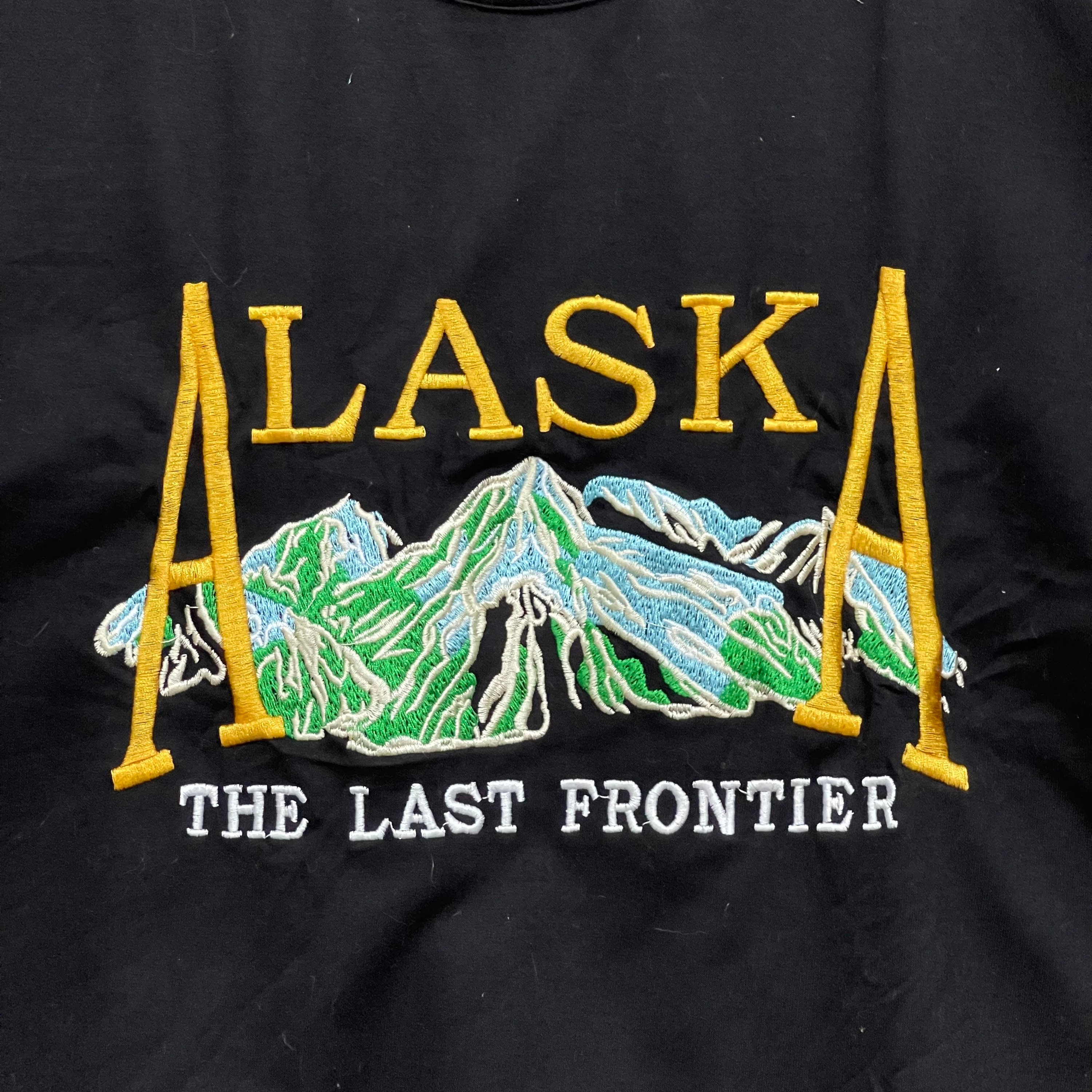 Vintage Alaska the Last Frontier Embroidery Crewneck Sweater Sweatshirt ...