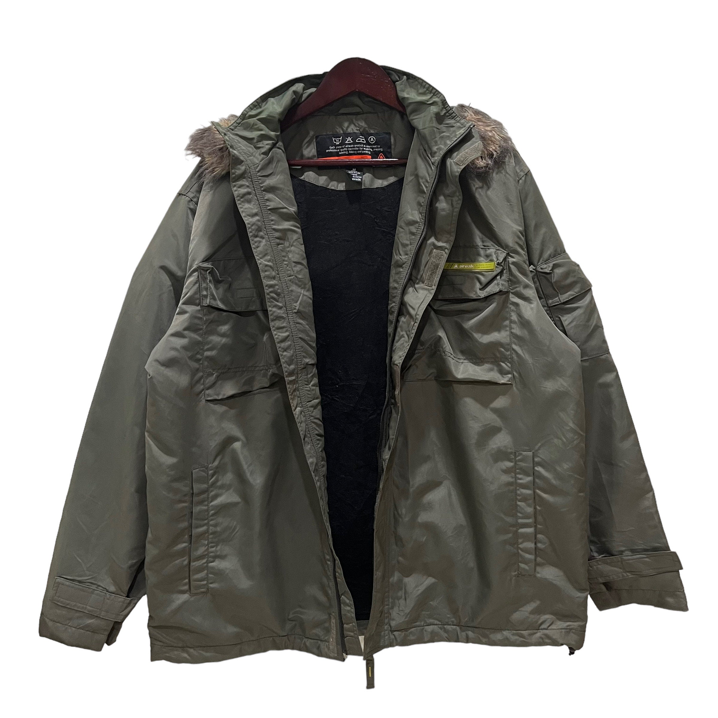 Vintage Airwalk Military Design Avirex Alpha Industries Hoodie Bomber ...