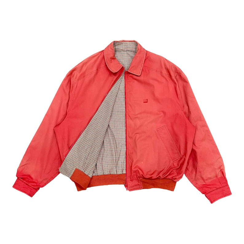 Vintage 90s Alfred Dunhill Reversible Harrington Zipper Jacket Made in ...