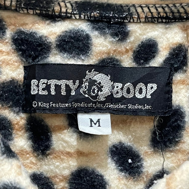 Rarevintage Betty Boop Leopard Print Button up Jacket - Etsy