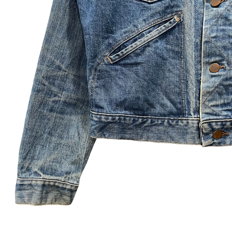 Rare Vintage 80s Wrangler Made in USA Denim Trucker Jacket - Etsy