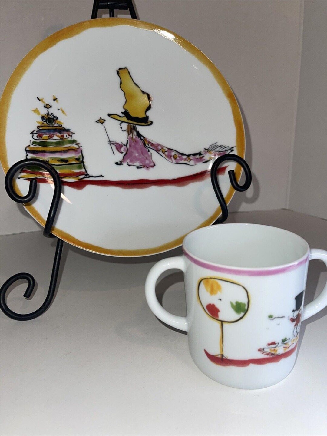 Rare Raynaud China LE PETIT CUISINIER Gourmand Baby 2 Piece Set 2006 - Etsy