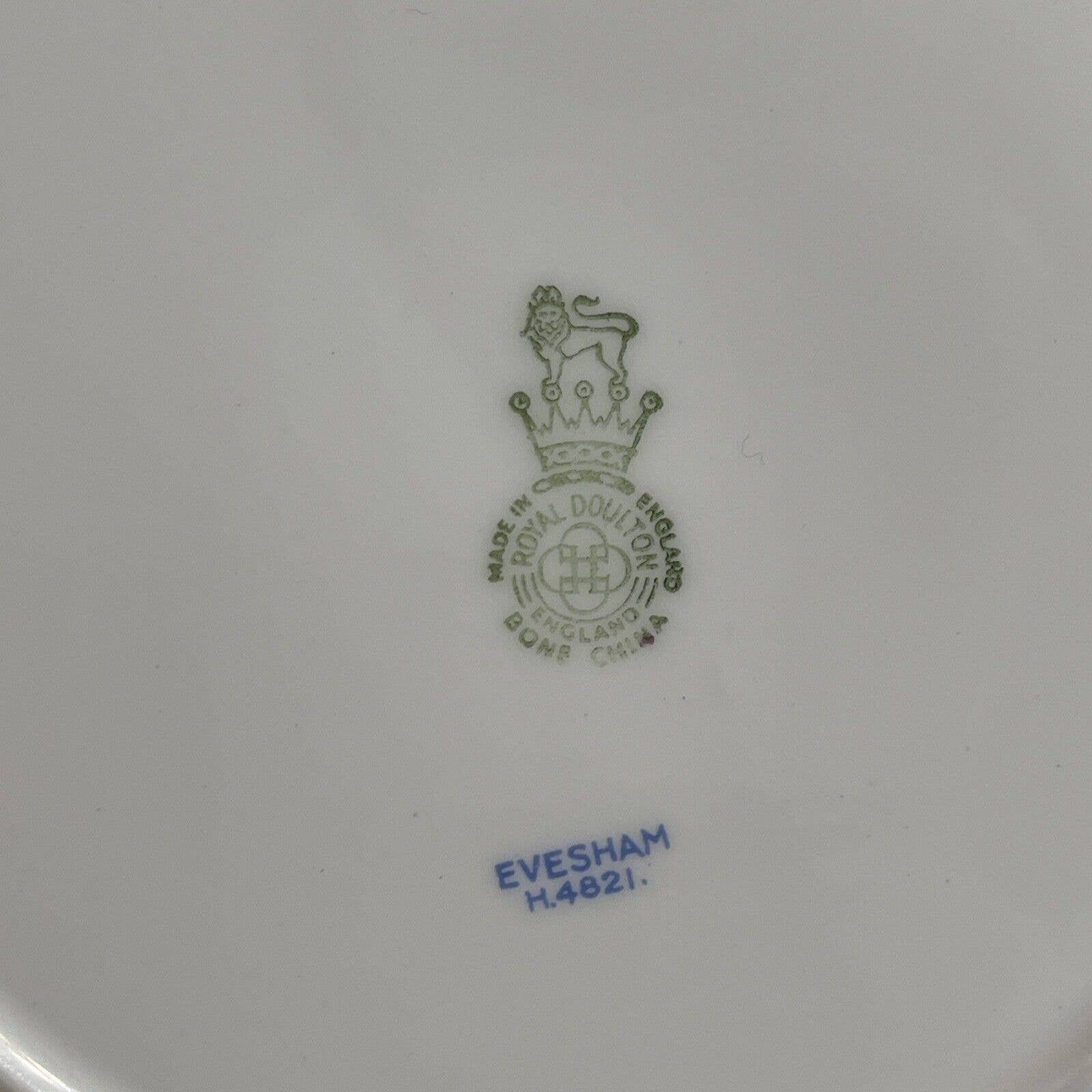 Royal Doulton Evesham H.4821 Floral Swirl Salad Plate Saucer 8 8 Total ...