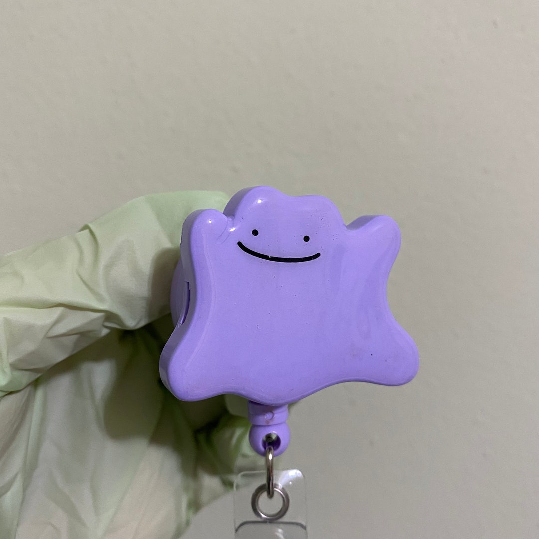 Purple Blob Unique Shapeshifter Badge Reel, ID Holder, Kawaii ...