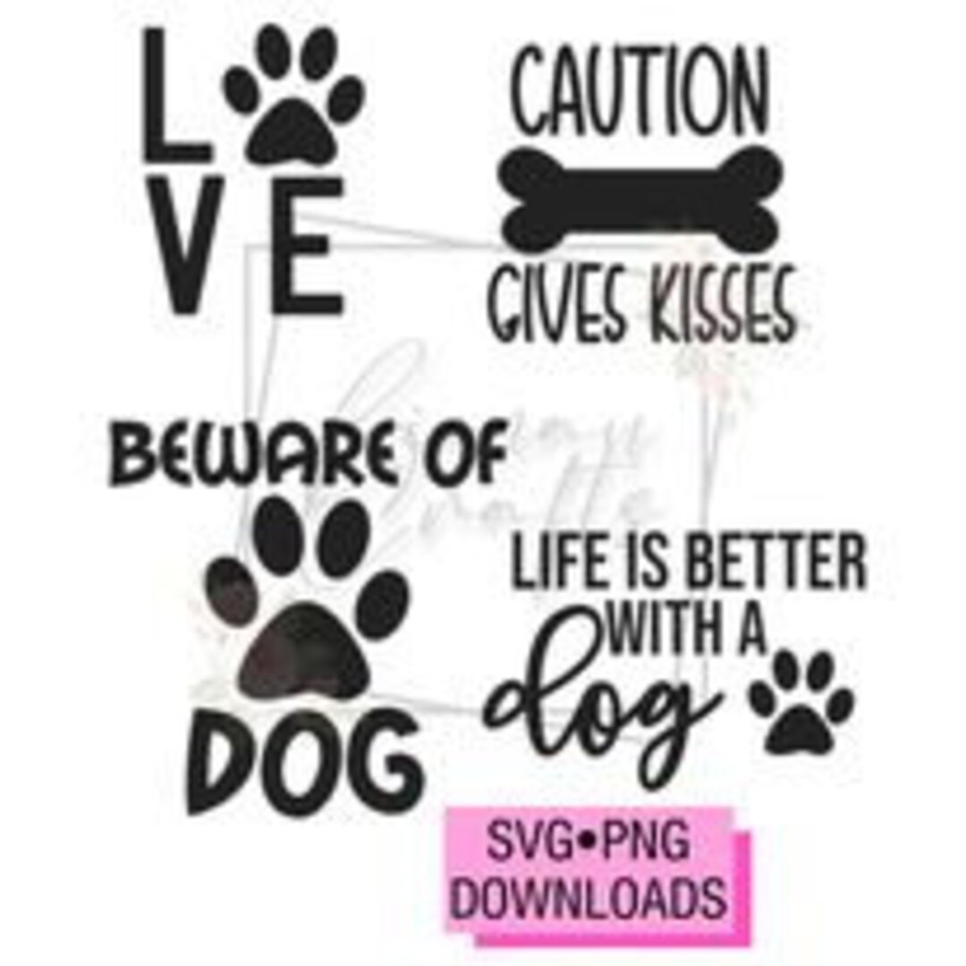 Dog Life I Love My Dog Life is Better With a Dog SVG PNG Files - Etsy
