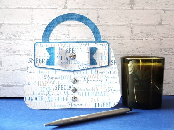 Handbag Shaped Card Handmade Card Original Design Card 3D - Etsy