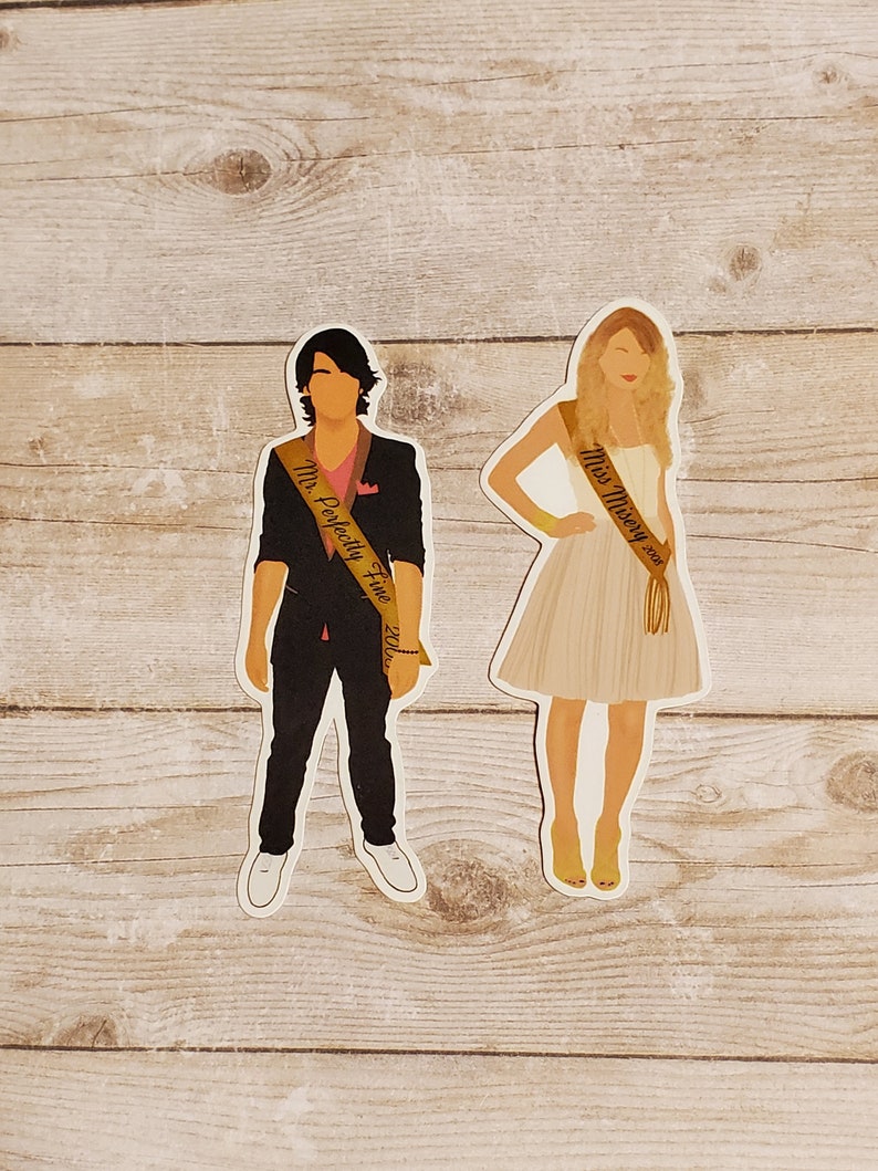 Mr. Perfectly Fine & Miss Misery Sticker Duo - Etsy