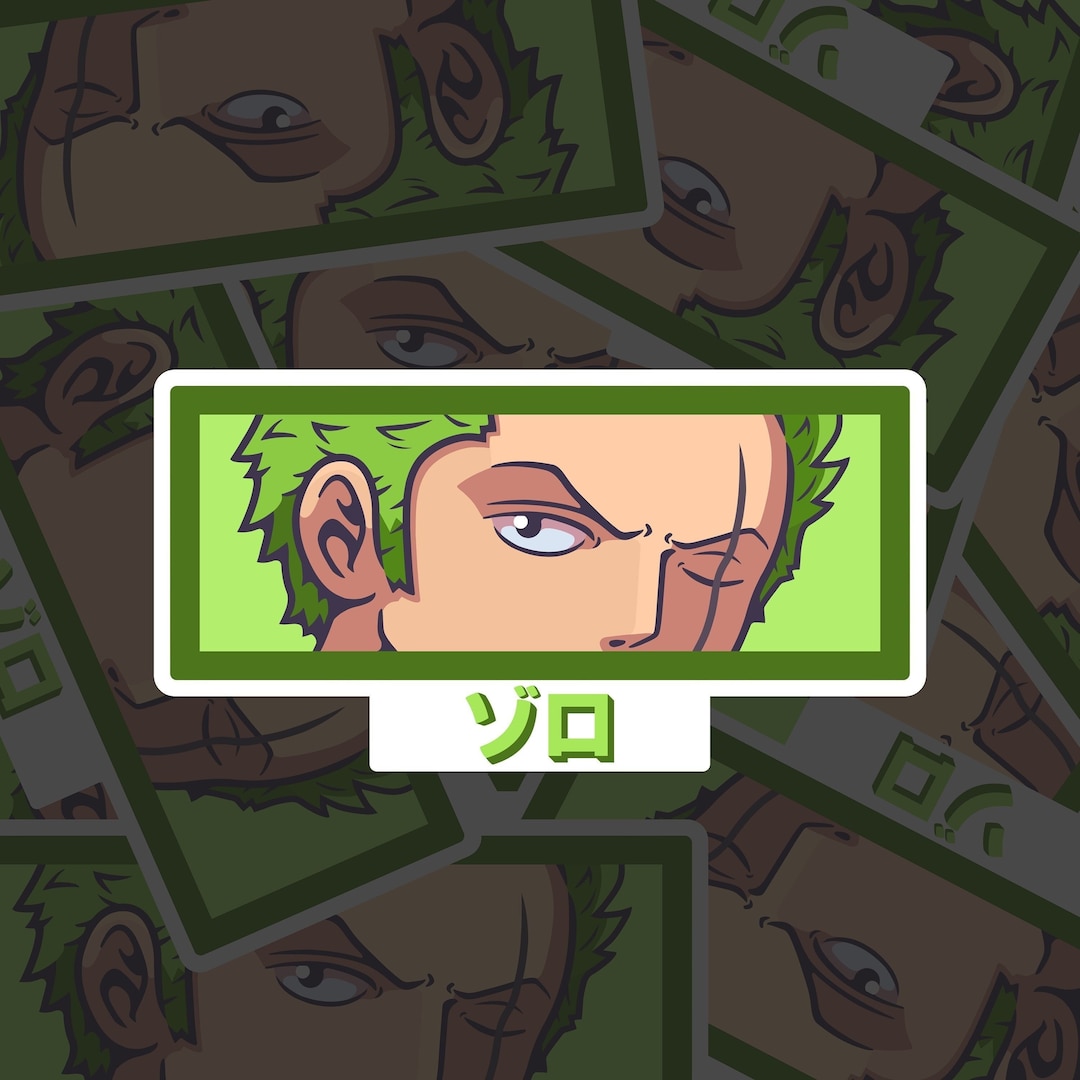 Roronoa Zoro - Vinyl Sticker - Etsy