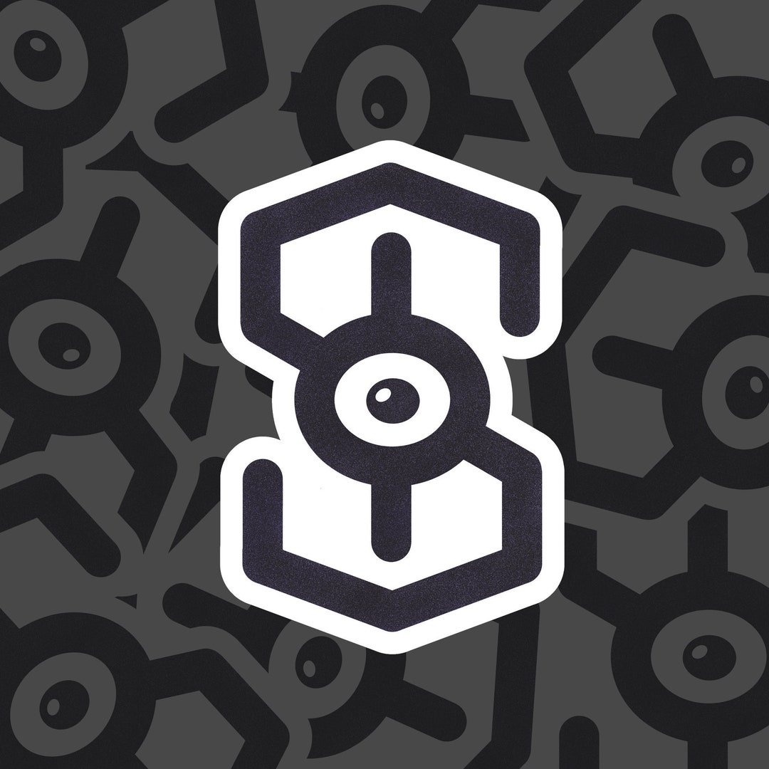 Cool S Unown W/ Freebie Vinyl Stickers - Etsy