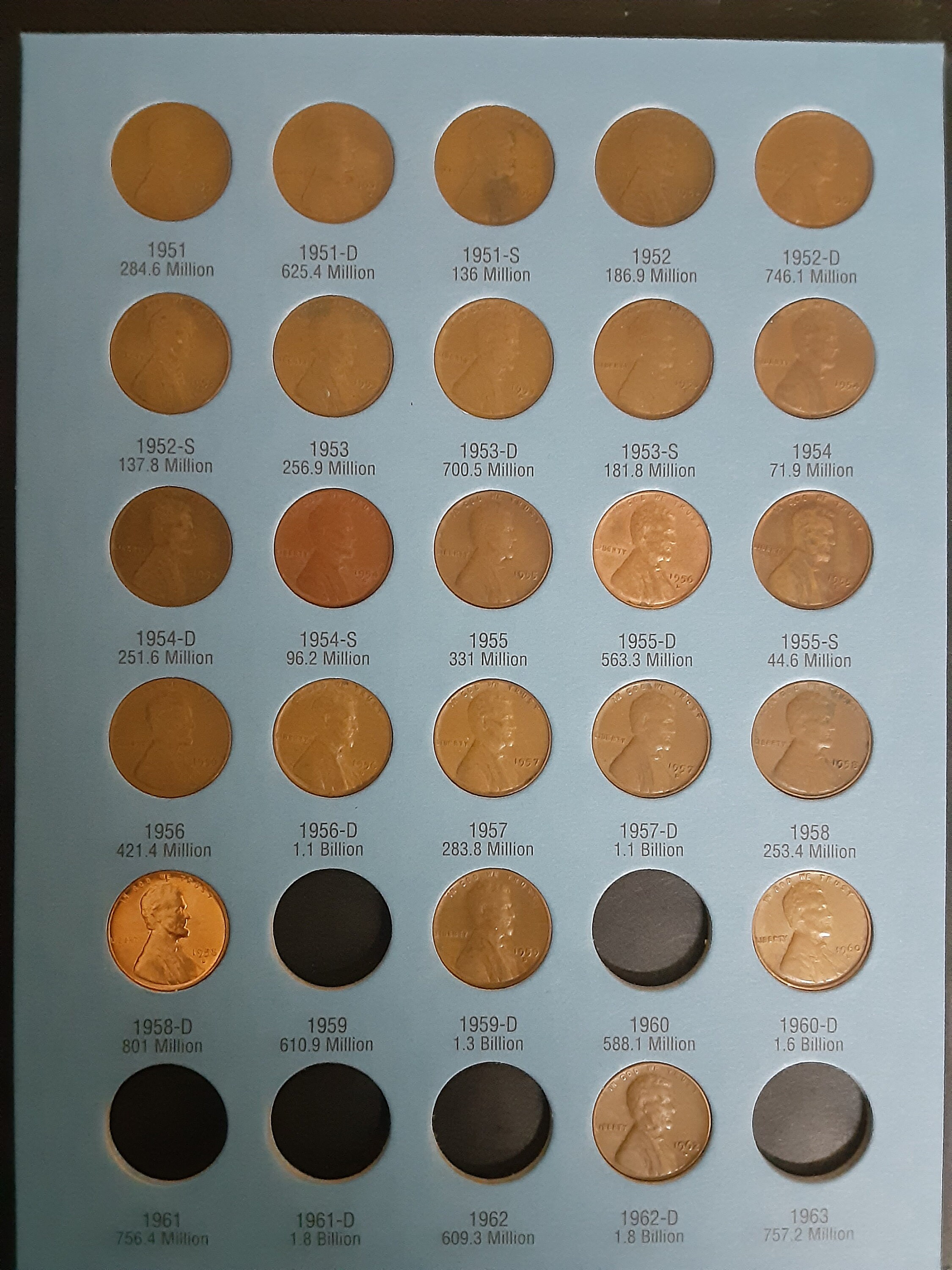 Complete Lincoln Wheat Penny Cent Collection Album 1941 1958 | Etsy