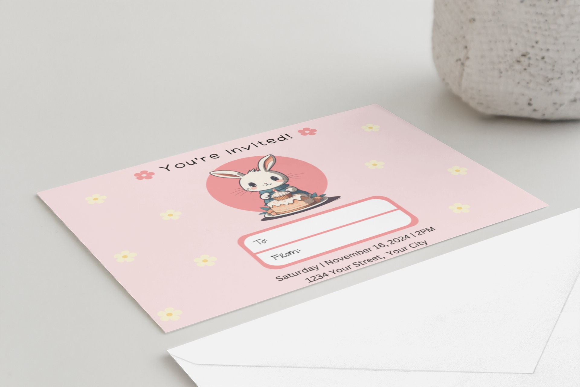 Personalized Invitation Card, Custom Digital Invitation Card, Editable ...