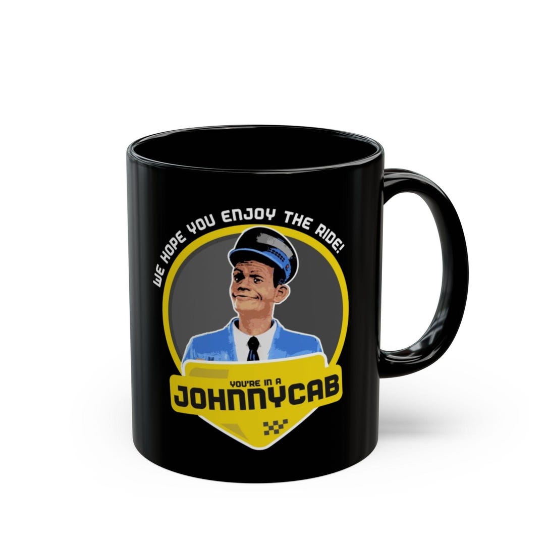 Total Recall Movie Mug, Johnny Cab Logo, Taxi Driver, Retro Movie Mug ...