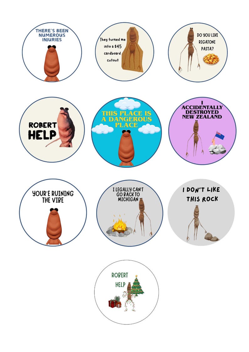 120 Marcus Worm Quote Stickers | Funny Marcus Quotes | Digital Download ...