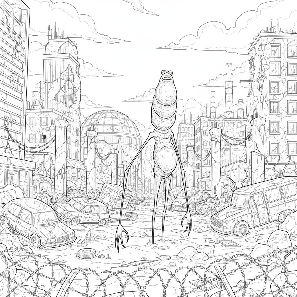 Marcus the Worm VR Chat, 13 Digital Colouring Pages, Printable Coloring ...