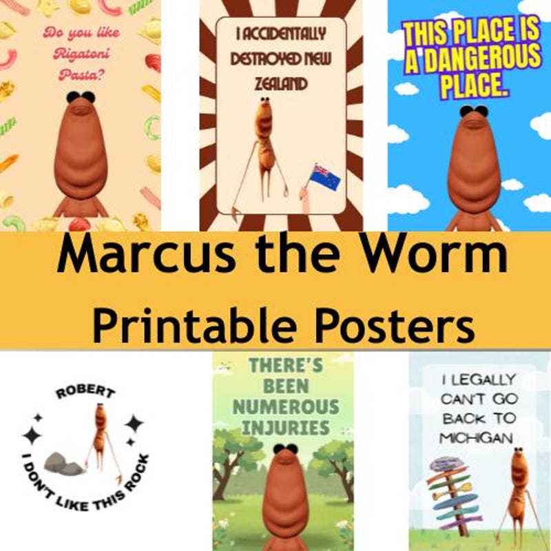 Marcus the Worm Quotes - Etsy