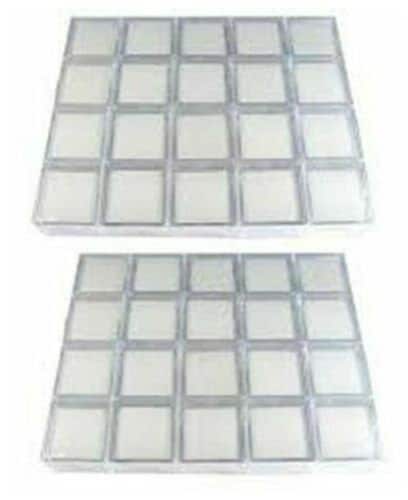 Top Glass Gemstone Gem Display Box Storage Tool Coin Jar US - Etsy