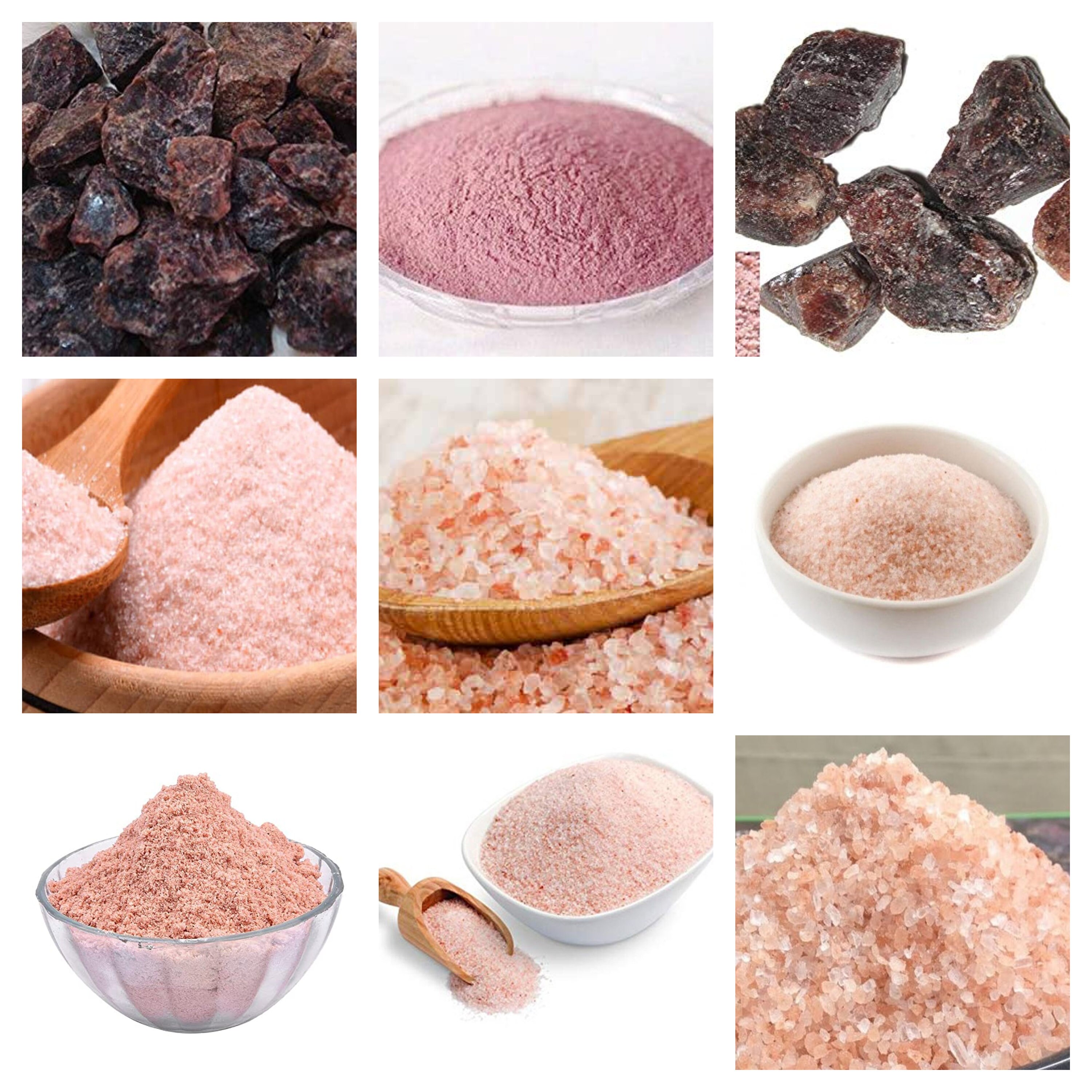 Organic Indian Spice Whole and Ground Black and Sendha Rock Salt sendha ...