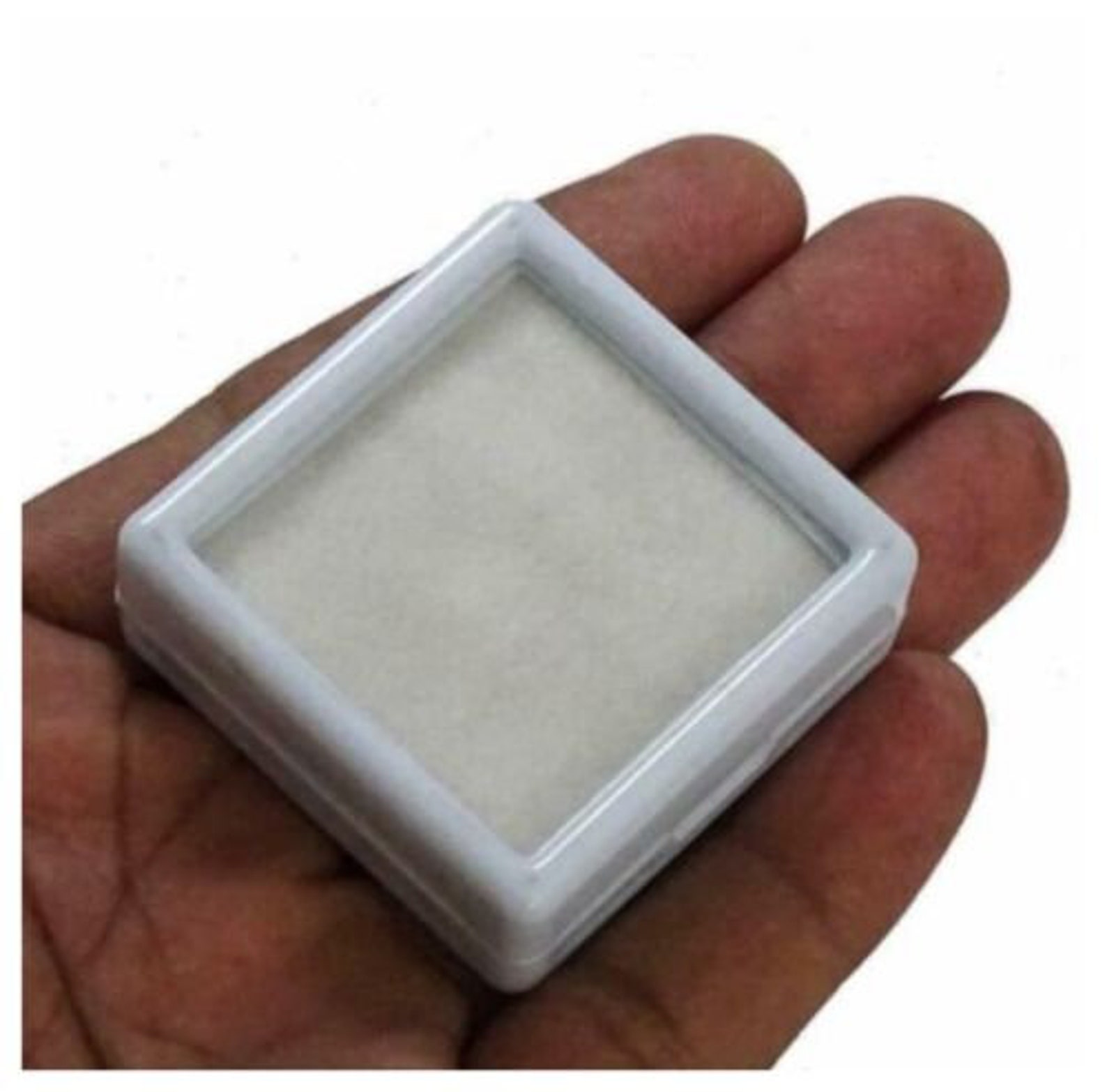 Top Glass Gemstone Gem Display Box Storage Tool Coin Jar US Free ...