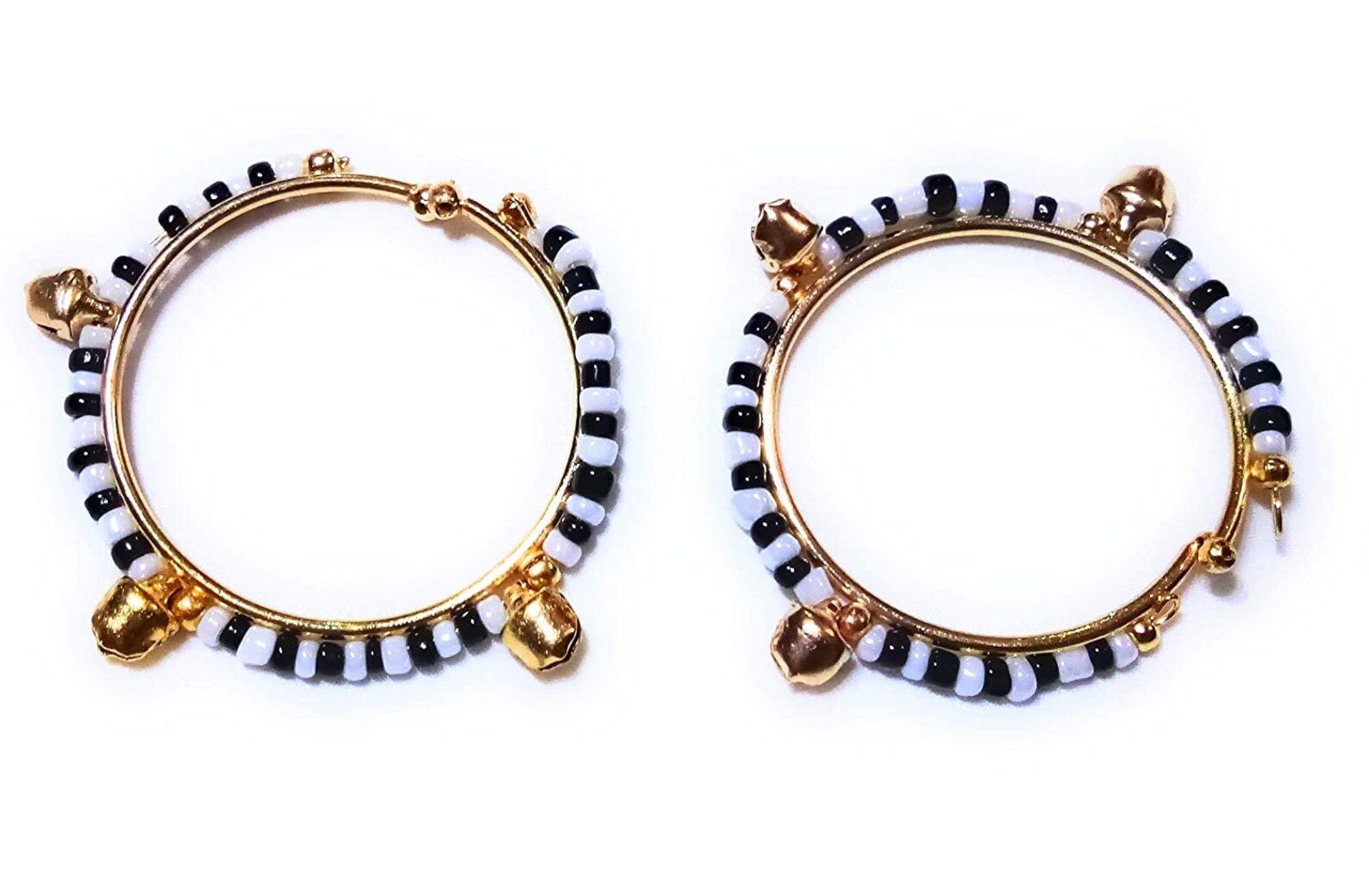 Multi Design Plastic Bangleblack & White Beads or Golden - Etsy