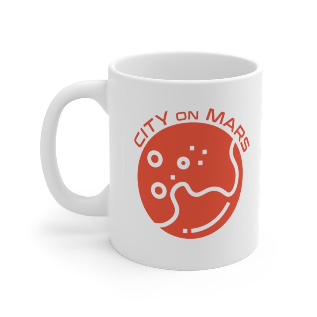 City On Mars Mug White Space Mug Planets Gift Mars Mission - Etsy France