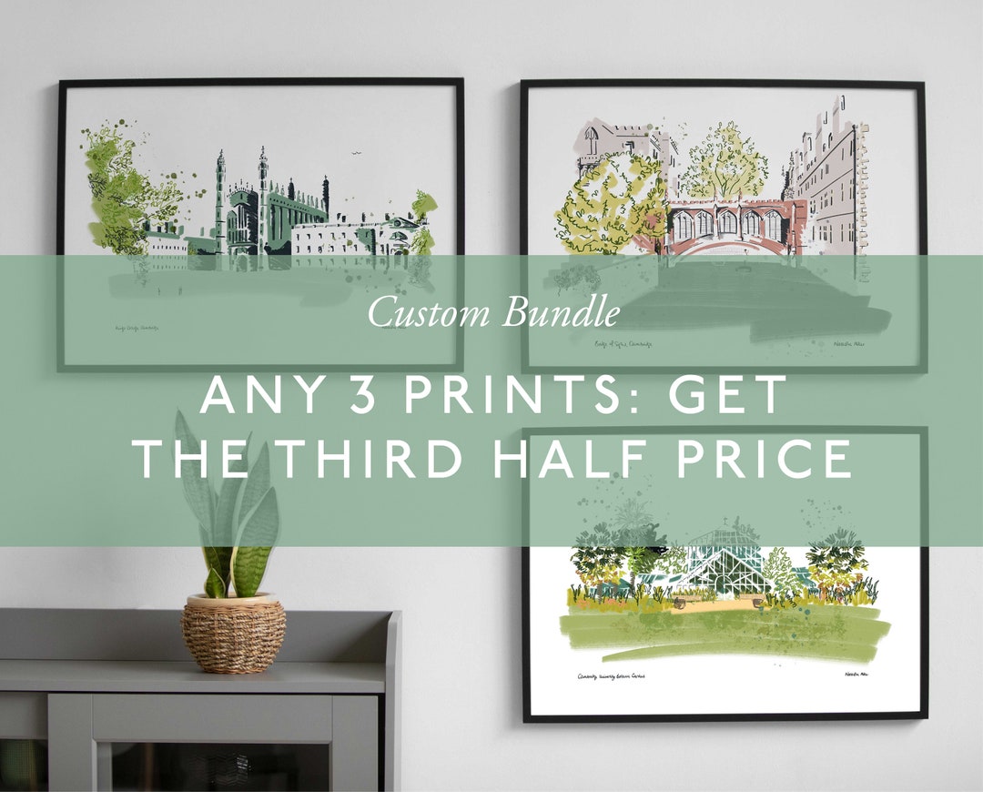 Art Print Bundle: Buy Any 3 Prints - Get the Third Half Price - Etsy