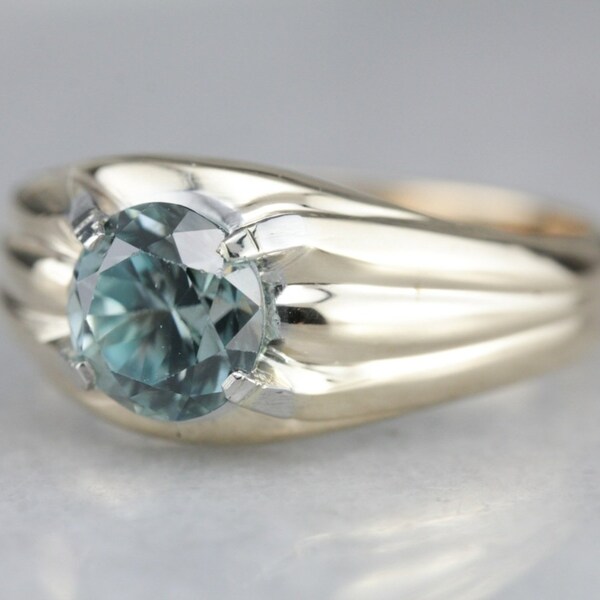 Blue Zircon Ring - Etsy
