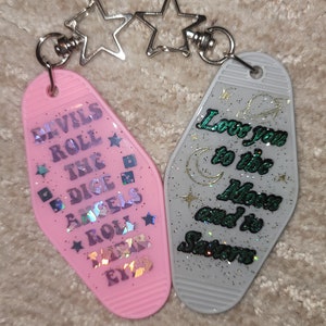 Taylor Swift Album Motel Keychains - Etsy