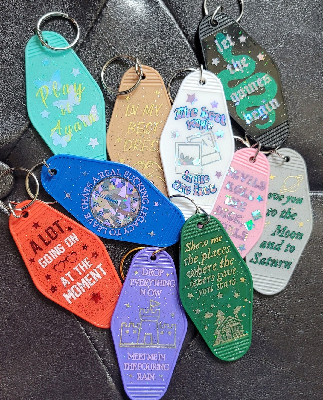 Taylor Swift Album Motel Keychains - Etsy