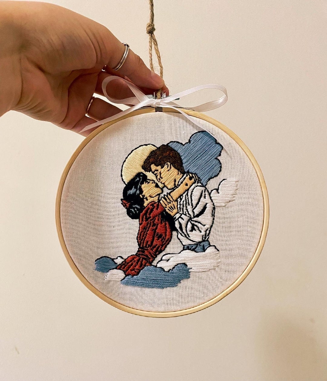 Vintage Comic Embroidery | Ready-made Hoop - Etsy