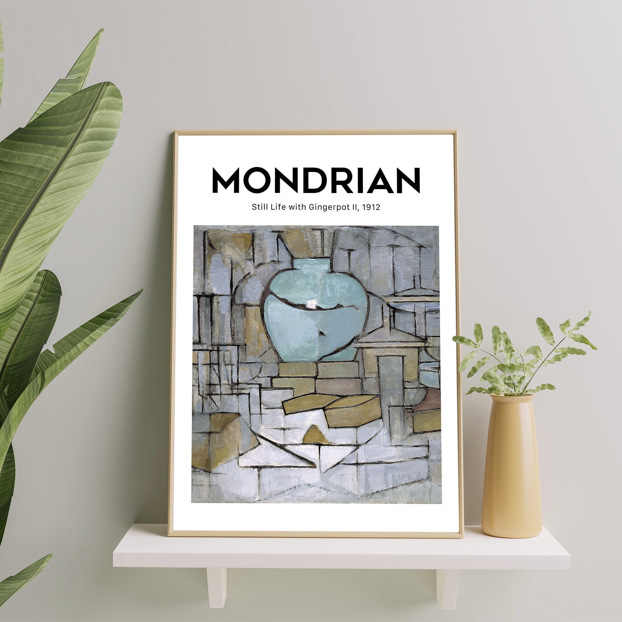 Mondrian Still Life With Gingerpot II Printable Wall Art Digital ...