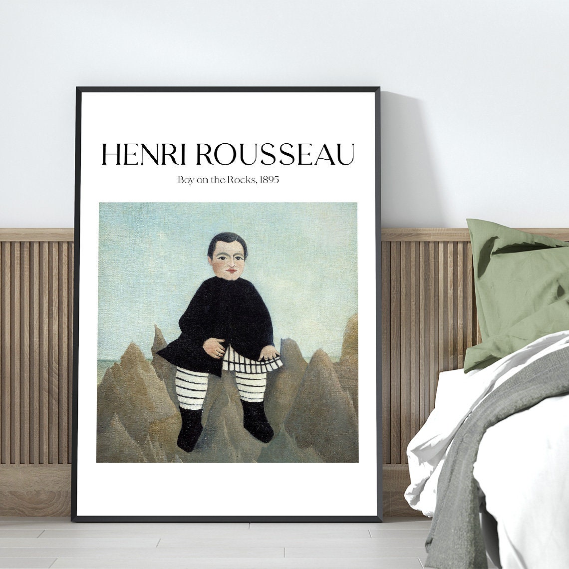 Henri Rousseau Boy on the Rocks Printable Wall Art - Etsy