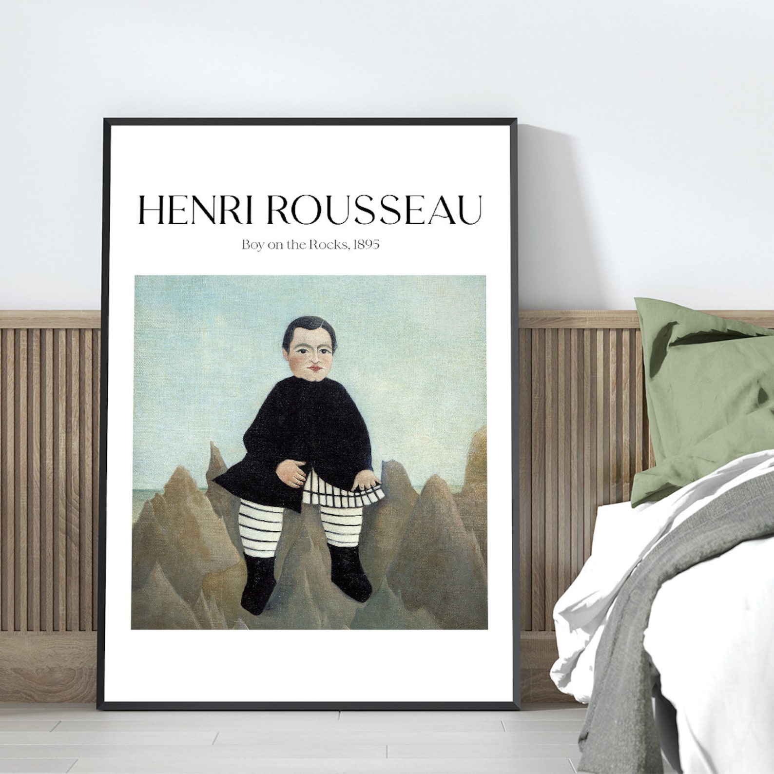 Henri Rousseau Boy on the Rocks Printable Wall Art - Etsy