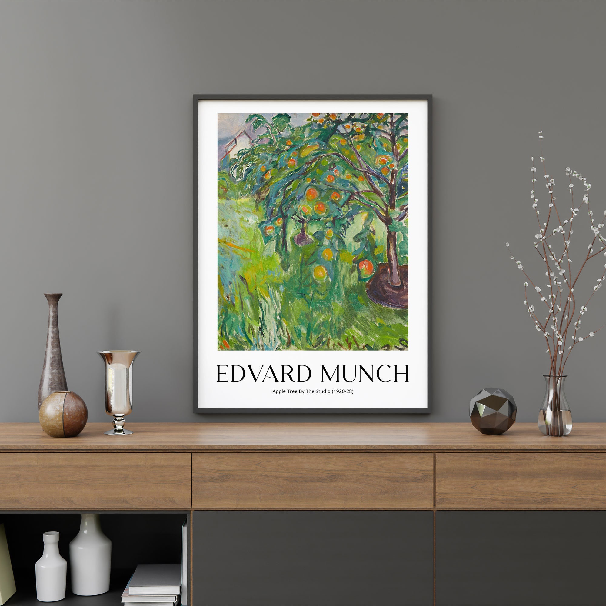 Edvard Munch Apple Tree by the Studio Printable Wall Art Digital ...