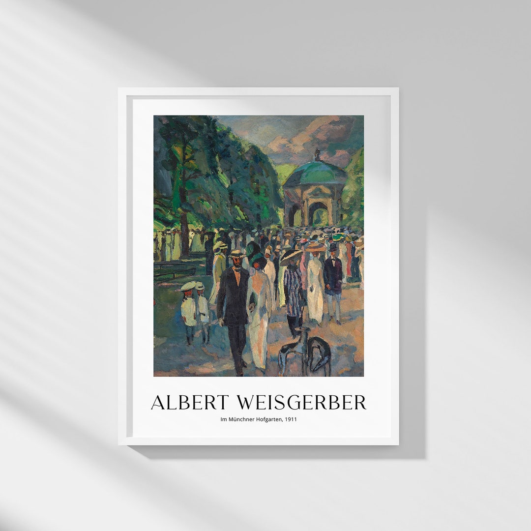 Albert Weisgerber Im Munchner Hofgarten Printable Wall Art Digital ...