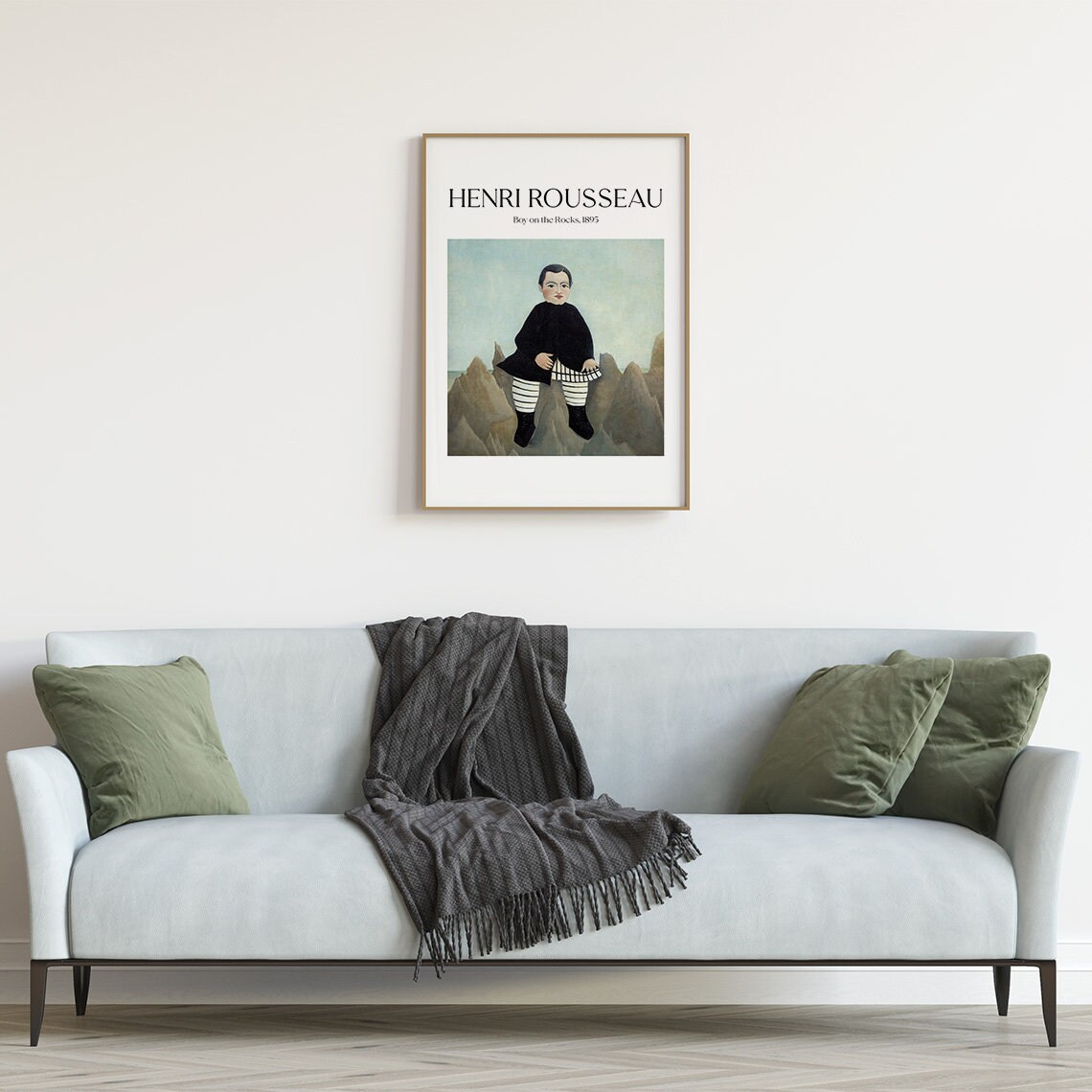 Henri Rousseau Boy on the Rocks Printable Wall Art - Etsy