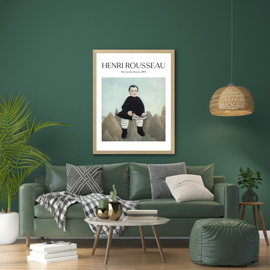 Henri Rousseau Boy on the Rocks Printable Wall Art - Etsy