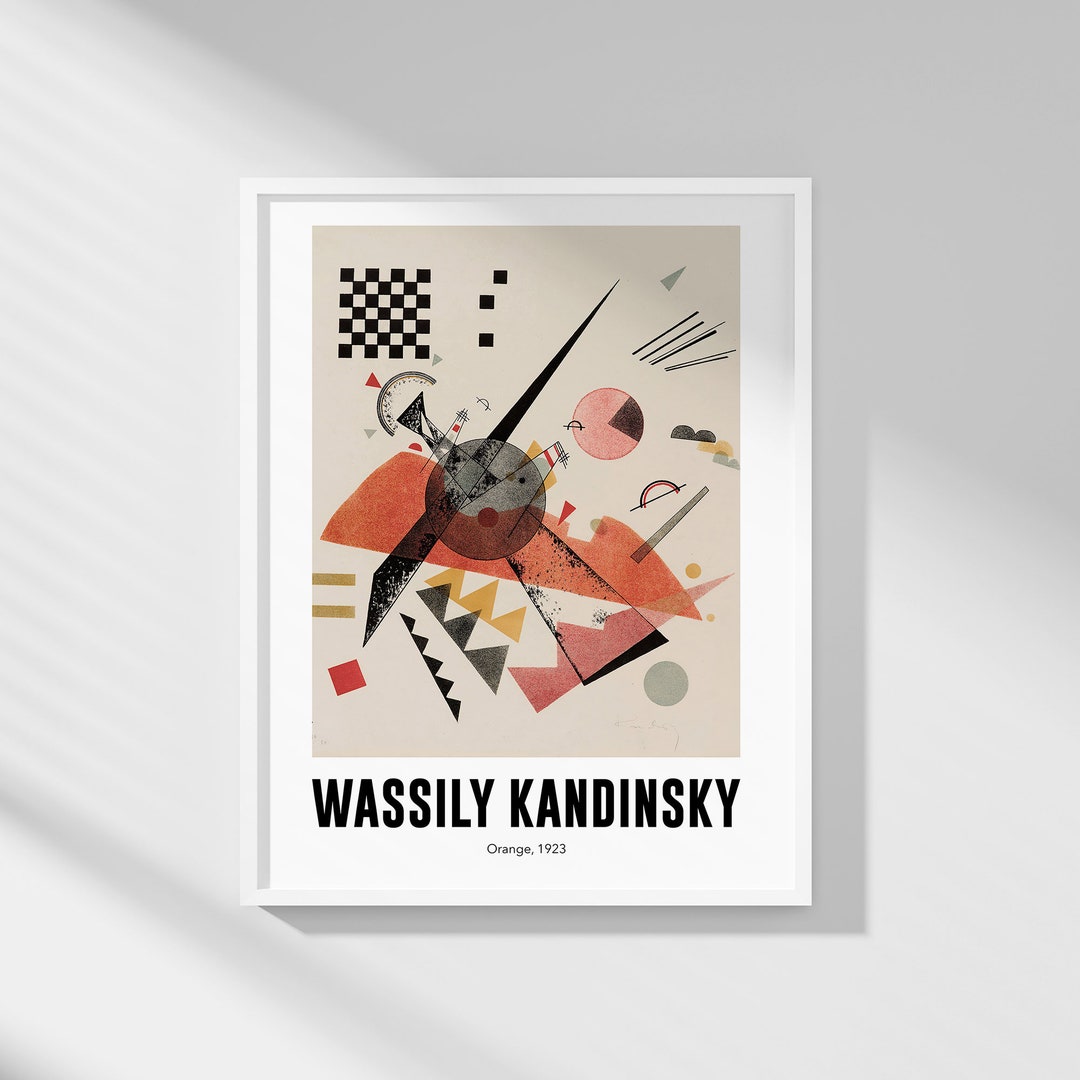 Wassily Kandinsky Orange Printable Wall Art Digital Download Art ...