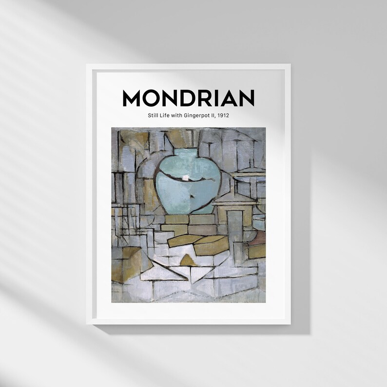 Mondrian Still Life With Gingerpot II Printable Wall Art - Etsy Australia
