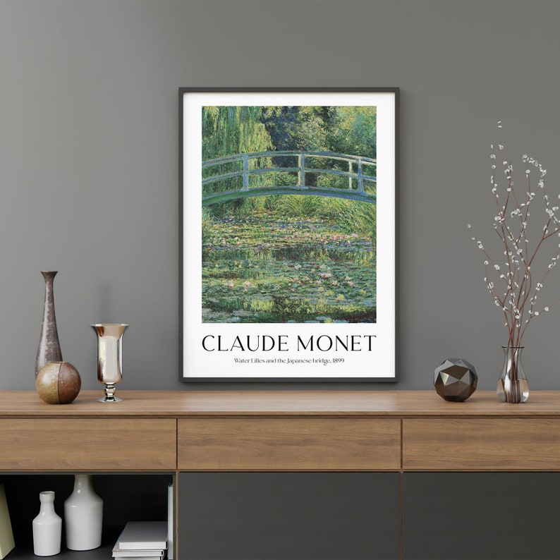 Claude Monet Water Lilies Giverny Printable Wall Art - Etsy
