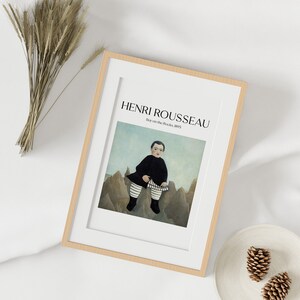 Henri Rousseau Boy on the Rocks Printable Wall Art - Etsy