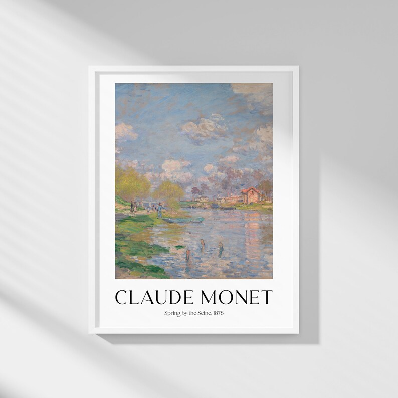 Claude Monet Spring by the Seine Printable Wall Art Digital Download ...