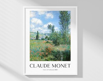 Claude Monet the Valley of the Nervia Printable Wall Art Digital ...