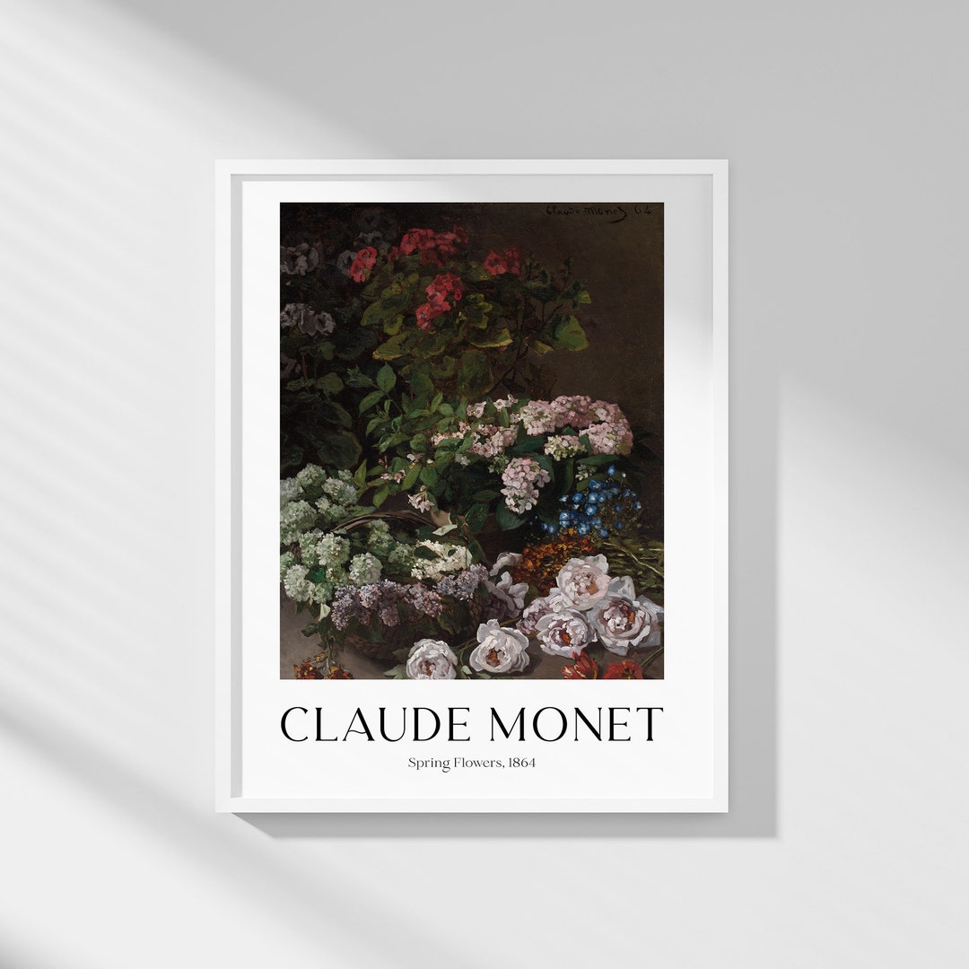 Claude Monet - Spring Flowers | Printable Wall Art | Digital Download ...